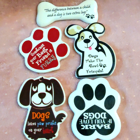 Other | Ceramic Dog Magnets All5 | Poshmark